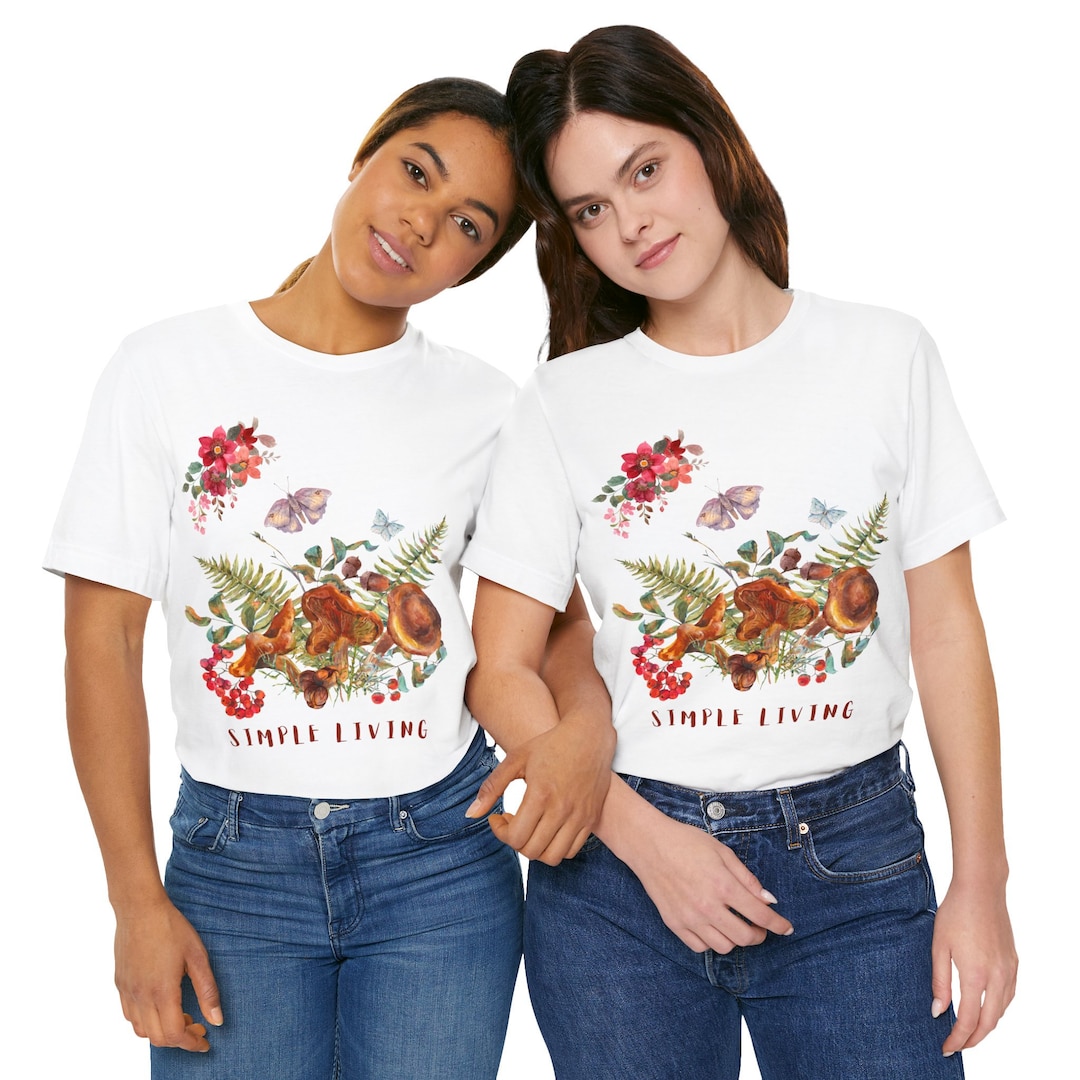 Simple Living T-shirt, Vintage Cottage Core Shirt, Forrestcore Tshirt ...
