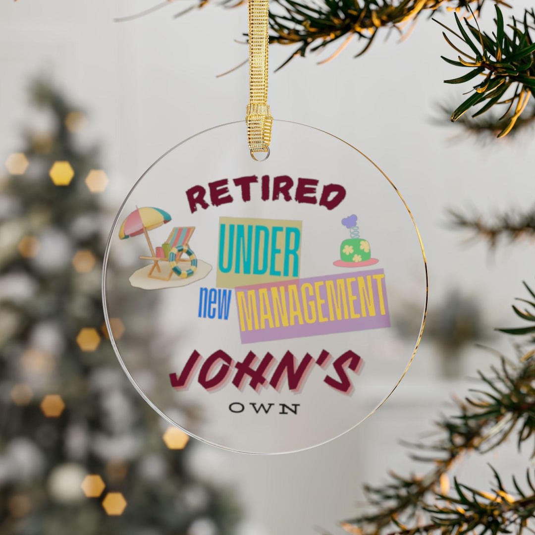 Personalized Retirement Ornament, Custom Retirement Gift, Retirement ...
