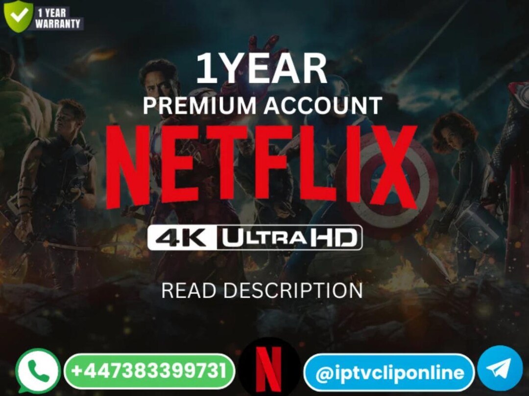 Netflix Account 12 Months 4K Subscription 1 Year Warranty - Etsy