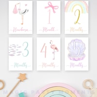 Vibrant Painted Baby Milestone Marker Cards - Etsy