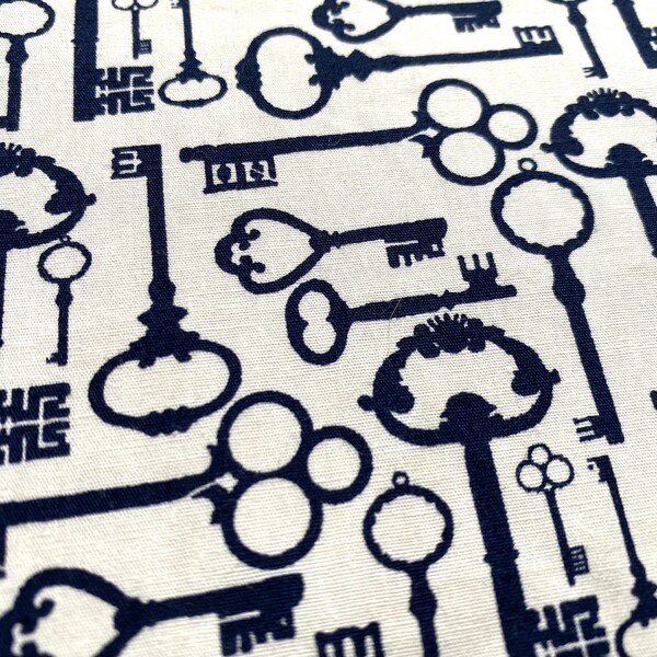 Skeleton Key Fabric - Etsy