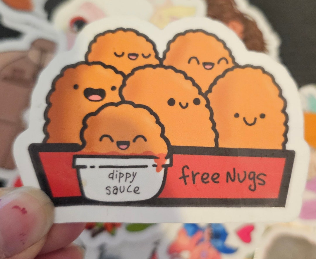 Chicken Nugget Sticker - Etsy