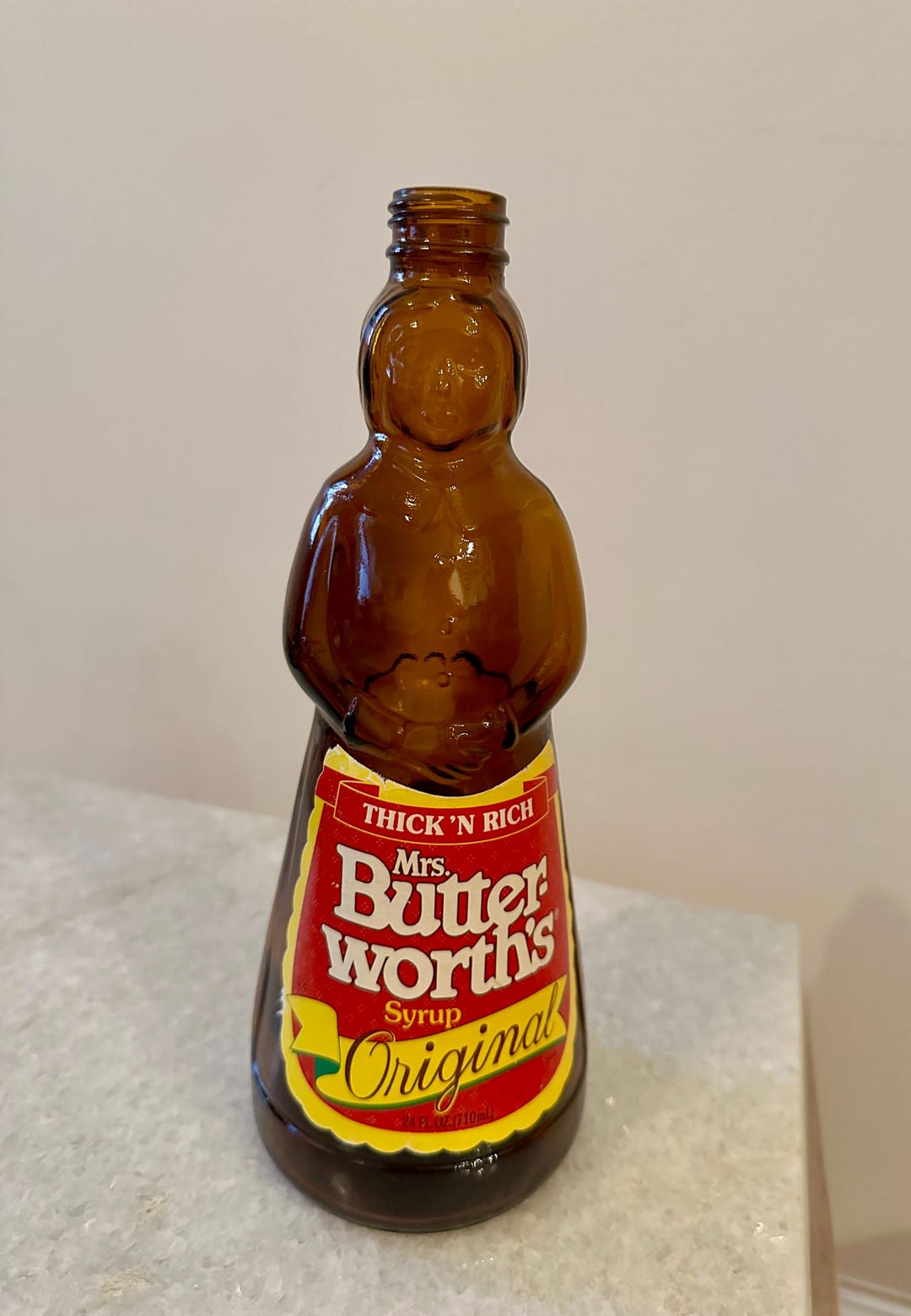 Vintage Mrs. Butterworth's Syrup Bottle – Brown Glass – No Lid – 1970s ...