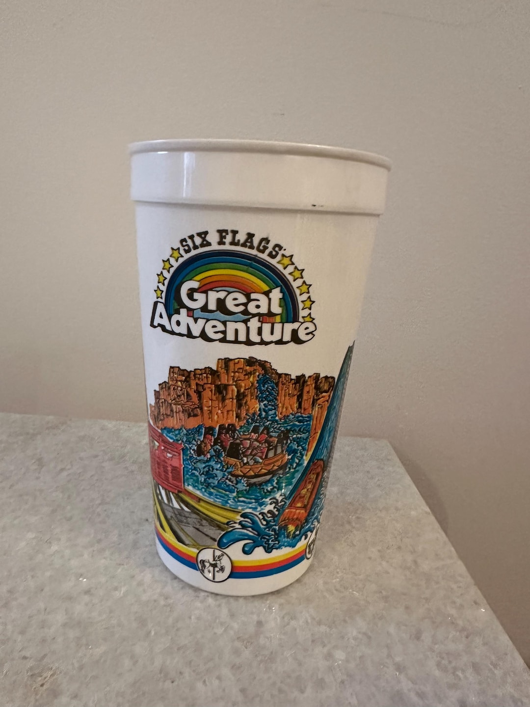 Vintage Six Flags Souvenir Cup | Rare Collectible Amusement Park ...