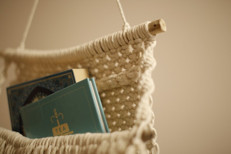 Boho Macrame Book Nook Tutorial + Free Knot Guide. Instant Download.pdf ...