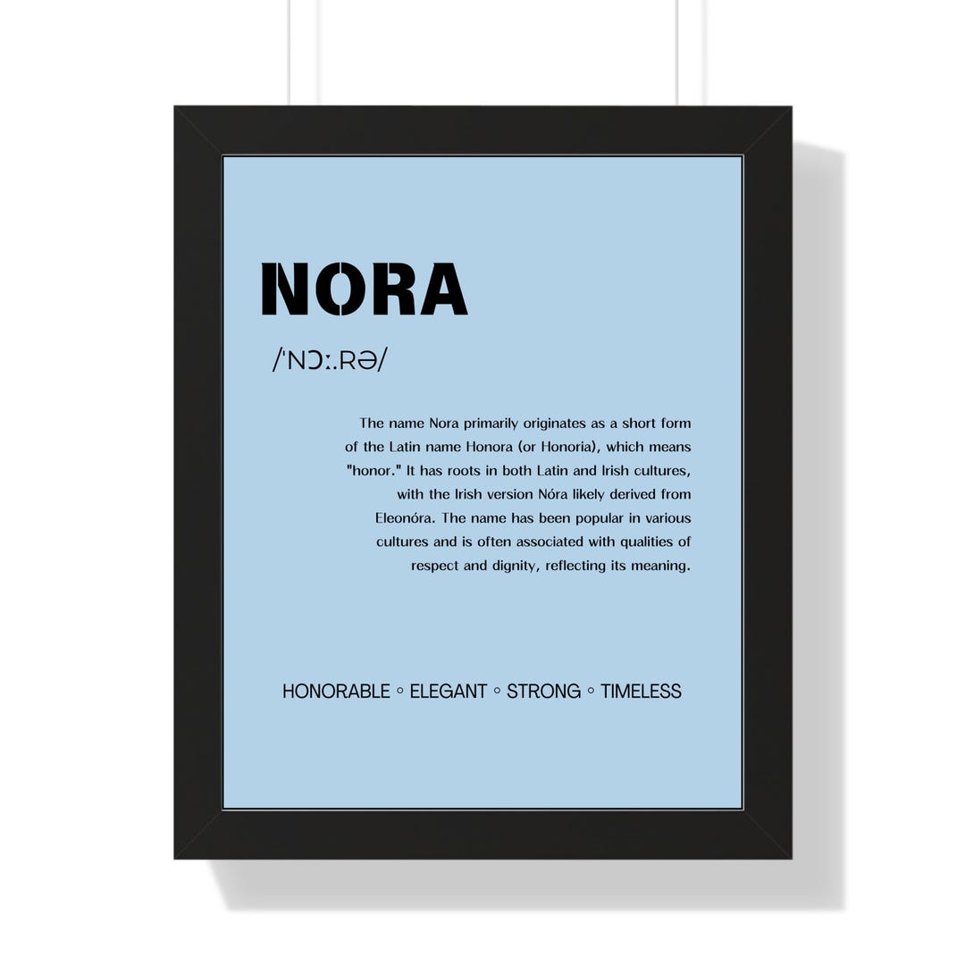 Art - Nora Name Typography Wall Art | Stylish Decor for Newborns ...