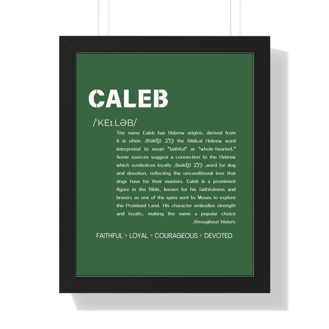 Home Gift: Caleb Name Typography Deco - Charming Bedroom Decoration ...