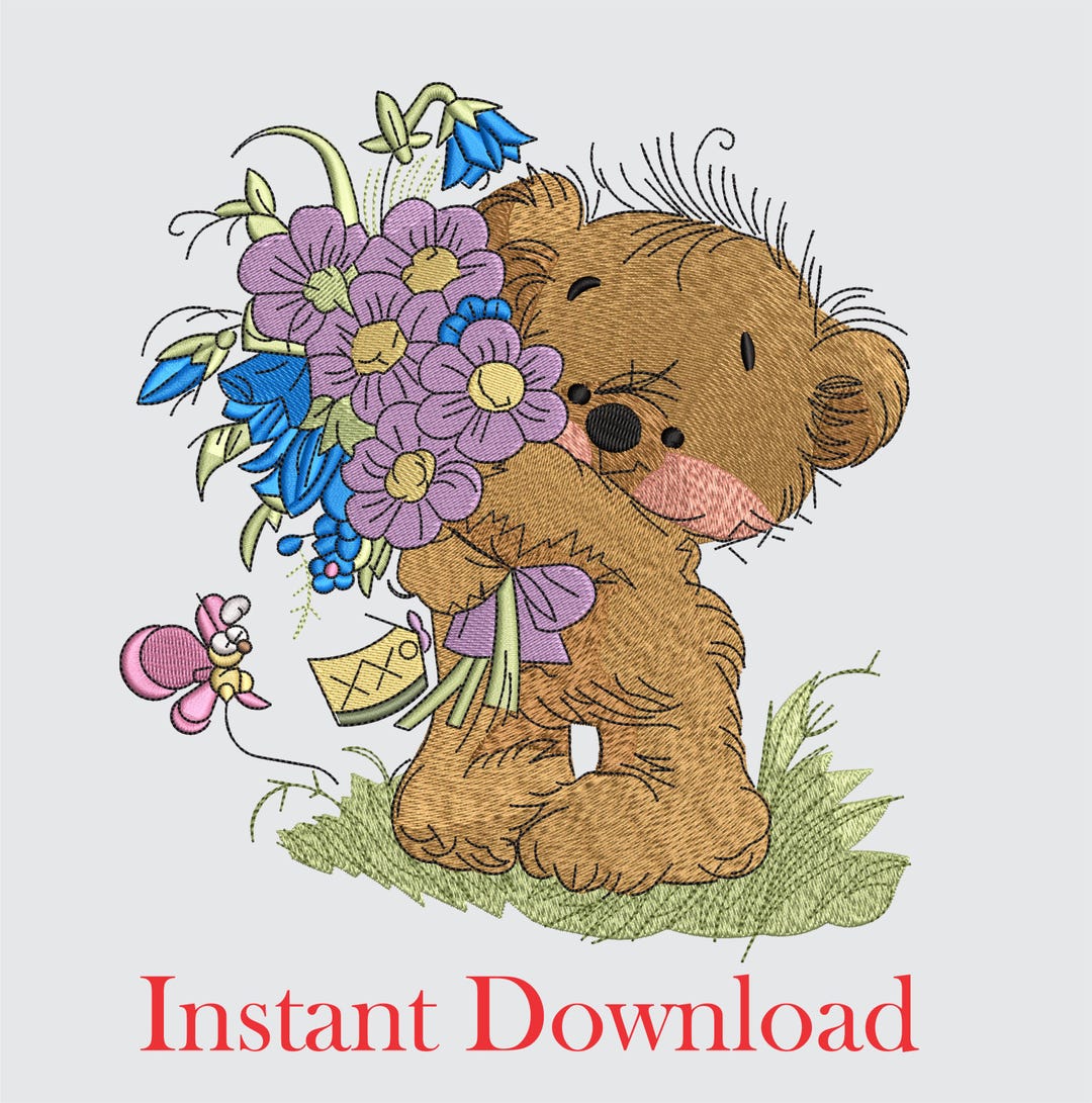 Bear Embroidery Designs - Baby Boy Embroidery Design Machine Embroidery ...