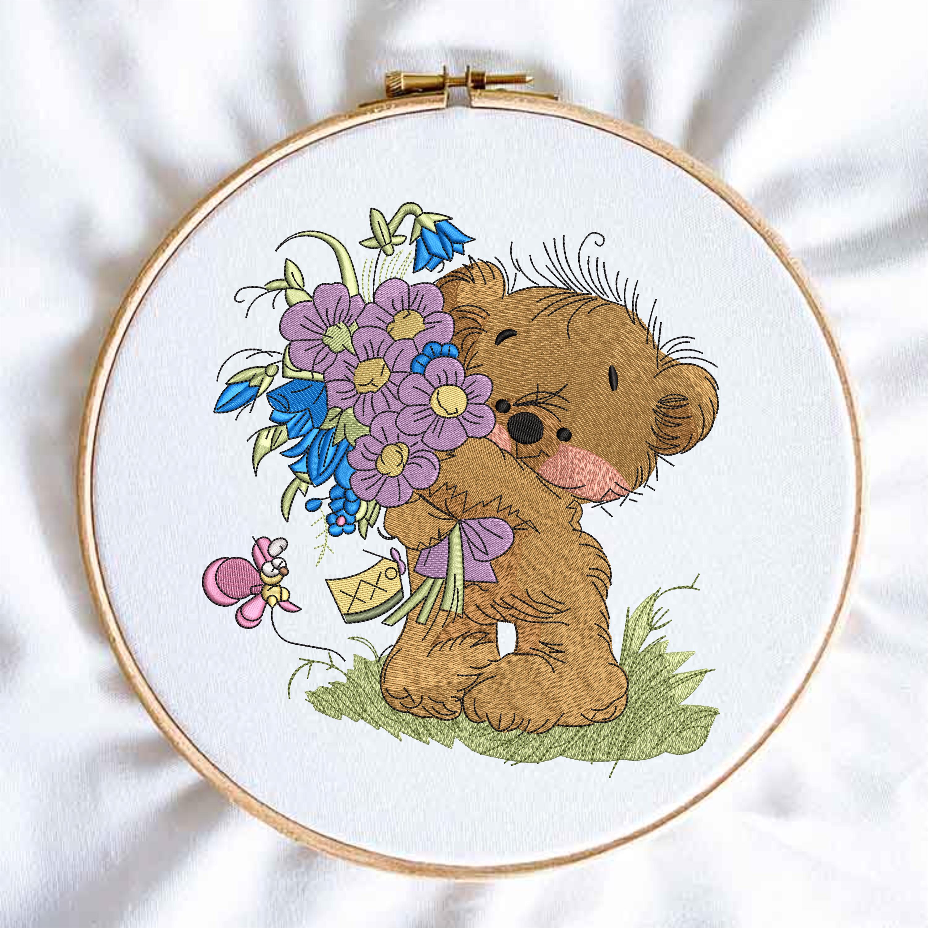 Bear Embroidery Designs - Baby Boy Embroidery Design Machine Embroidery ...