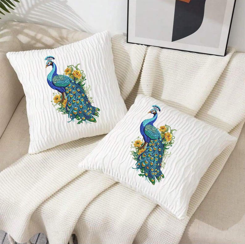 Beautiful Peacock - Peacock Design - Bird Embroidery - Machine ...