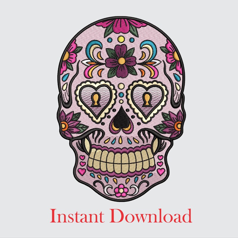 Skull Embroidery - Etsy