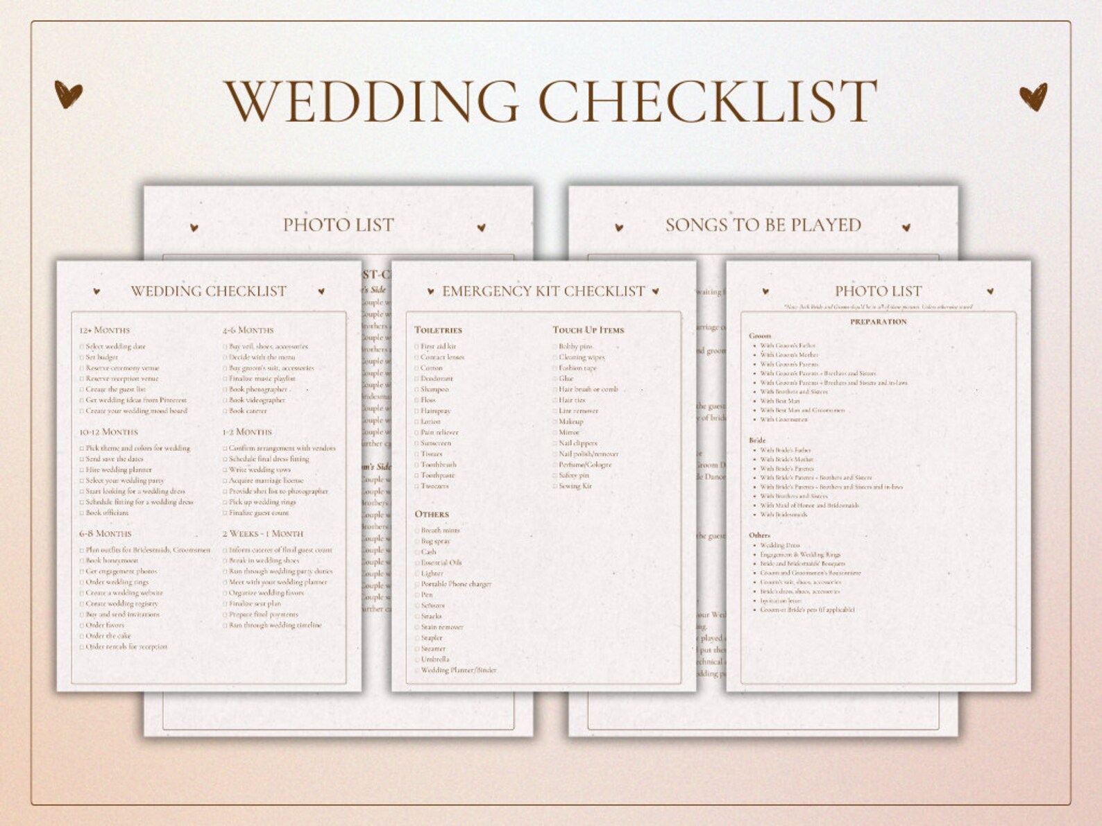 The Ultimate Simple Wedding Planner Printable Wedding Planner Wedding ...