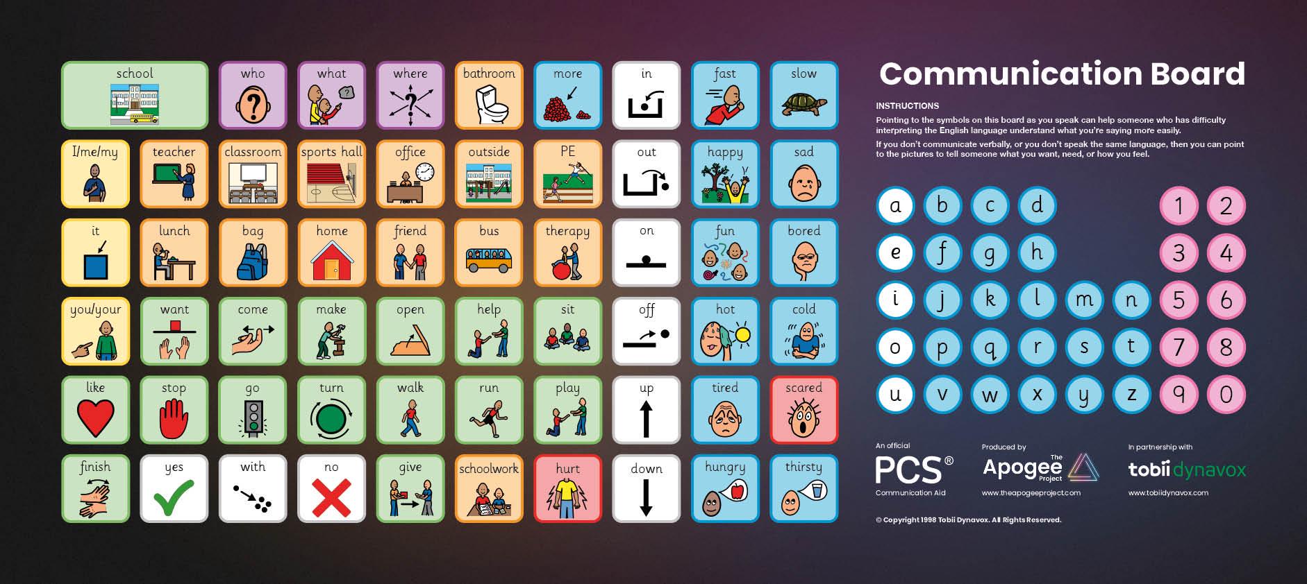 Large Indoor/outdoor Symbol Communication Board Premium Grade - Etsy