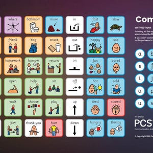 Large Indoor/outdoor Symbol Communication Board Premium Grade - Etsy