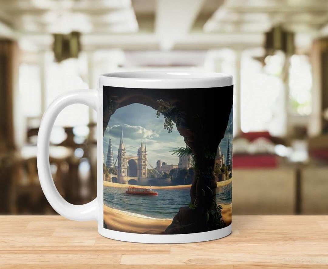 London Tower Bridge Ceramic Mug – Unique Scenic Coffee Mug With ...