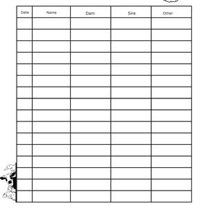 Farm Animal Breeding Log - Etsy