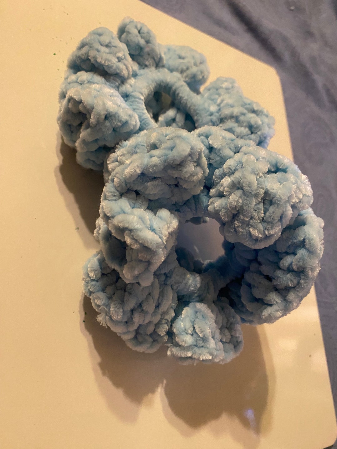 Pair of Light Blue Scrunchies - Etsy