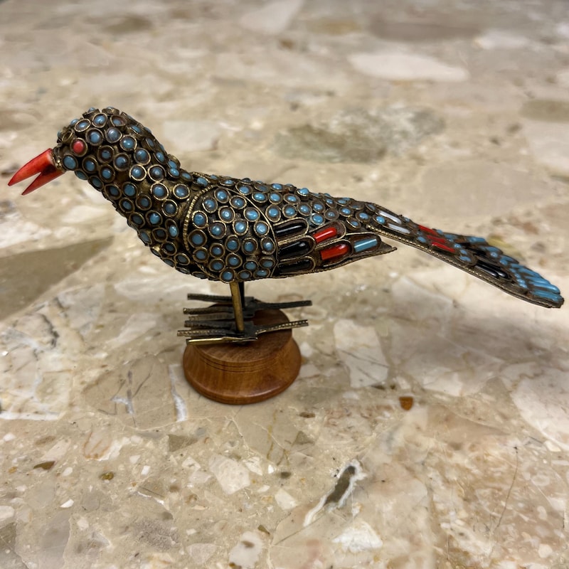 Brass Bird Coral - Etsy UK