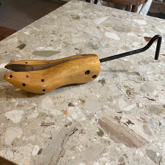 Vintage Wooden Cobbler Shoe Stretcher Tree - Gem