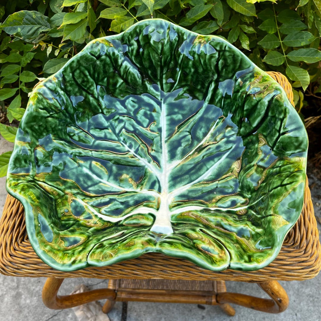 Vintage Large Cabbage Ware Bowl From Subtil Portugal Numbered 231 - Etsy