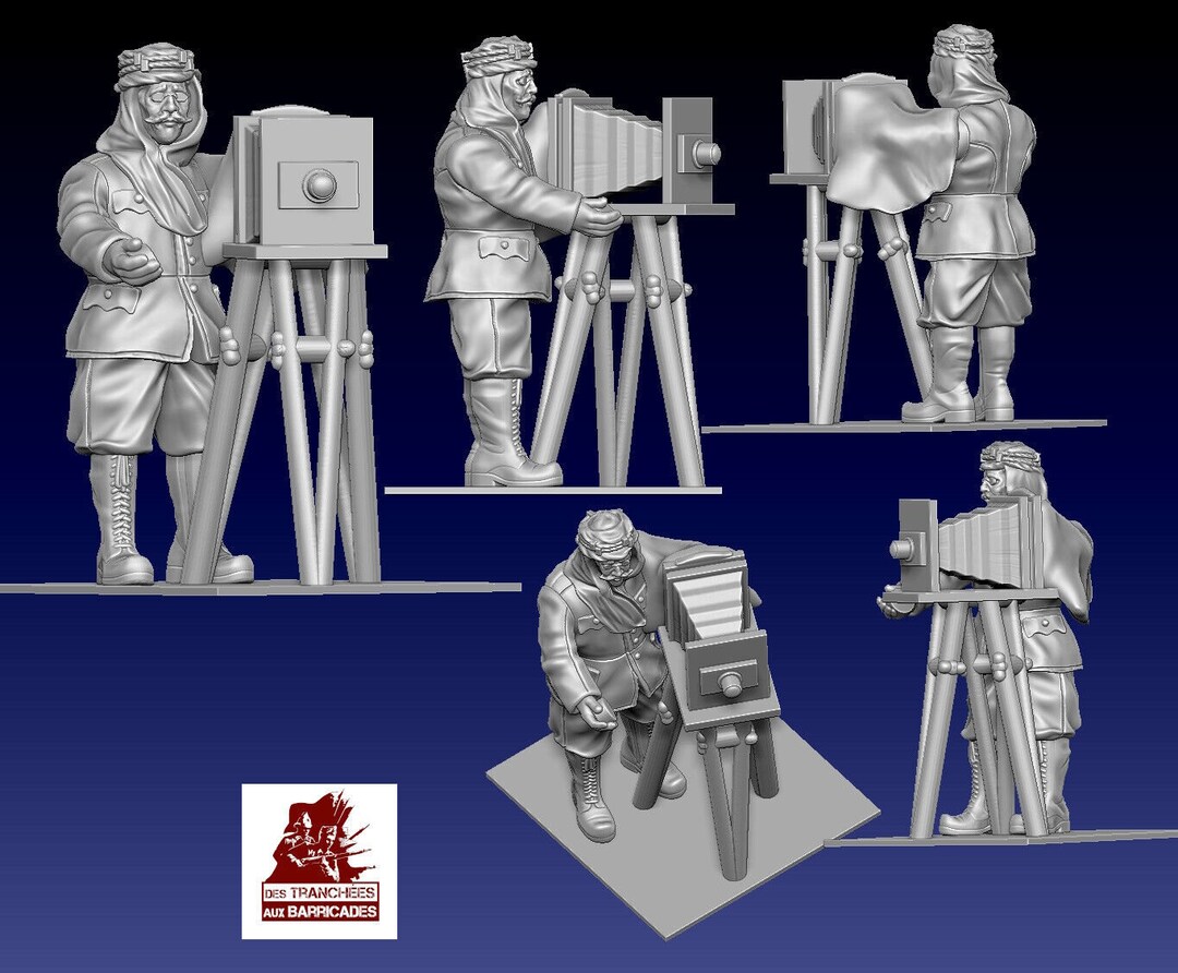 28mm/ 1:56th Resin WW1 French Paul Castelnau, War Reporter - Etsy