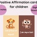 21 Affirmation Cards for Kids Printable, Positive Affirmation Cards ...