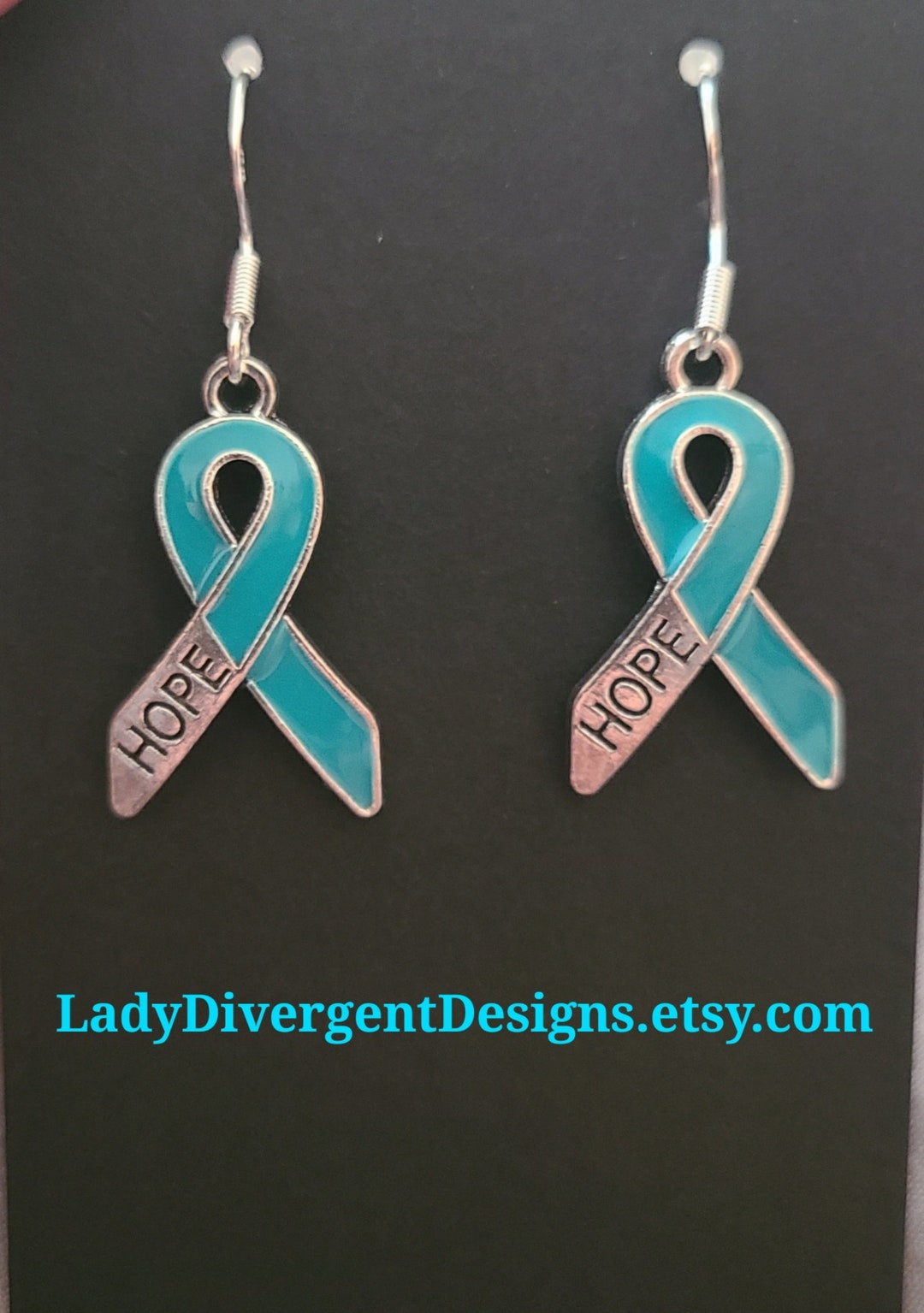 POTS and Dysautonomia Awareness Hope Ribbon Earrings - Etsy