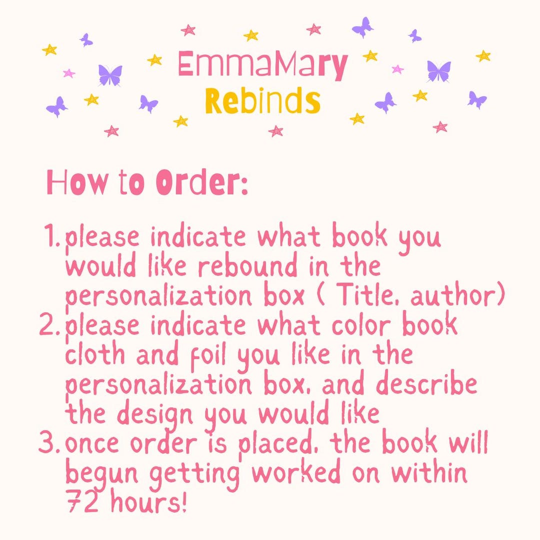 Custom Rebind for Any Book, Rebind Books, Rebound Paperback, Hardcover ...