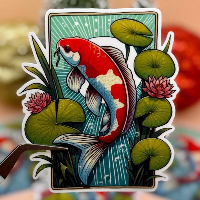 Koi Stickers - Etsy