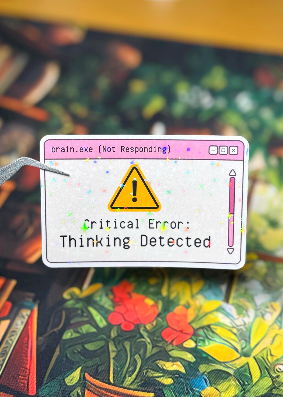 Critical Thinking Sticker, Computer Window, Social Justice Decor, Funny ...