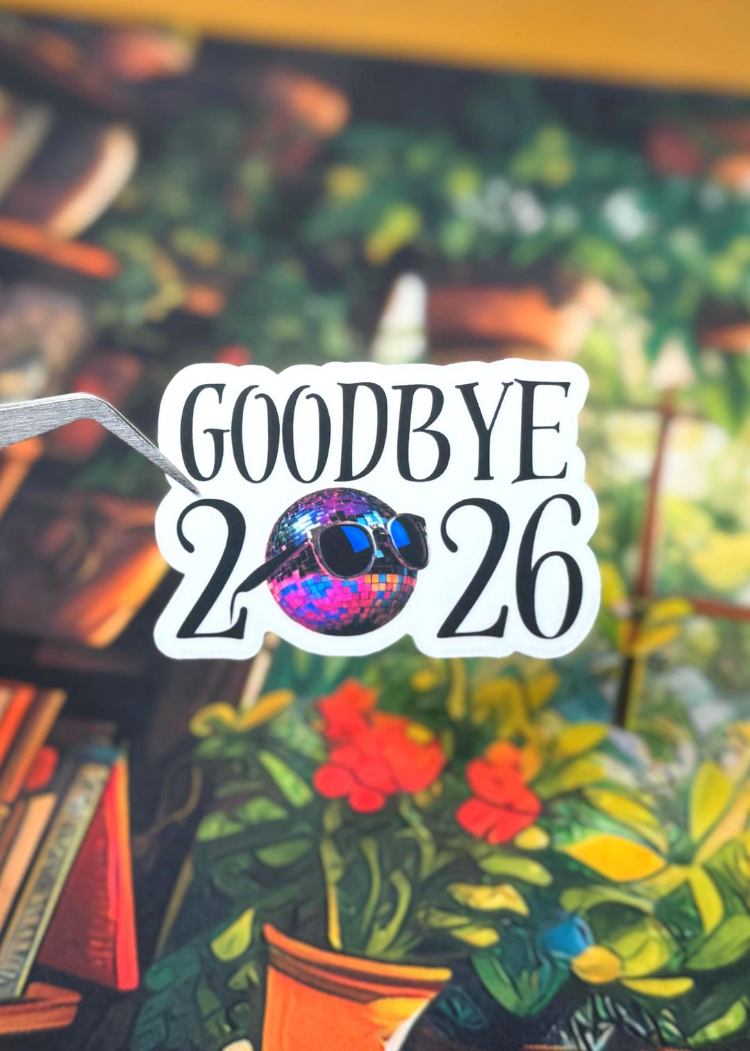 Goodbye 2026 Disco Ball Sticker, New Year Junk Journal and Planner ...