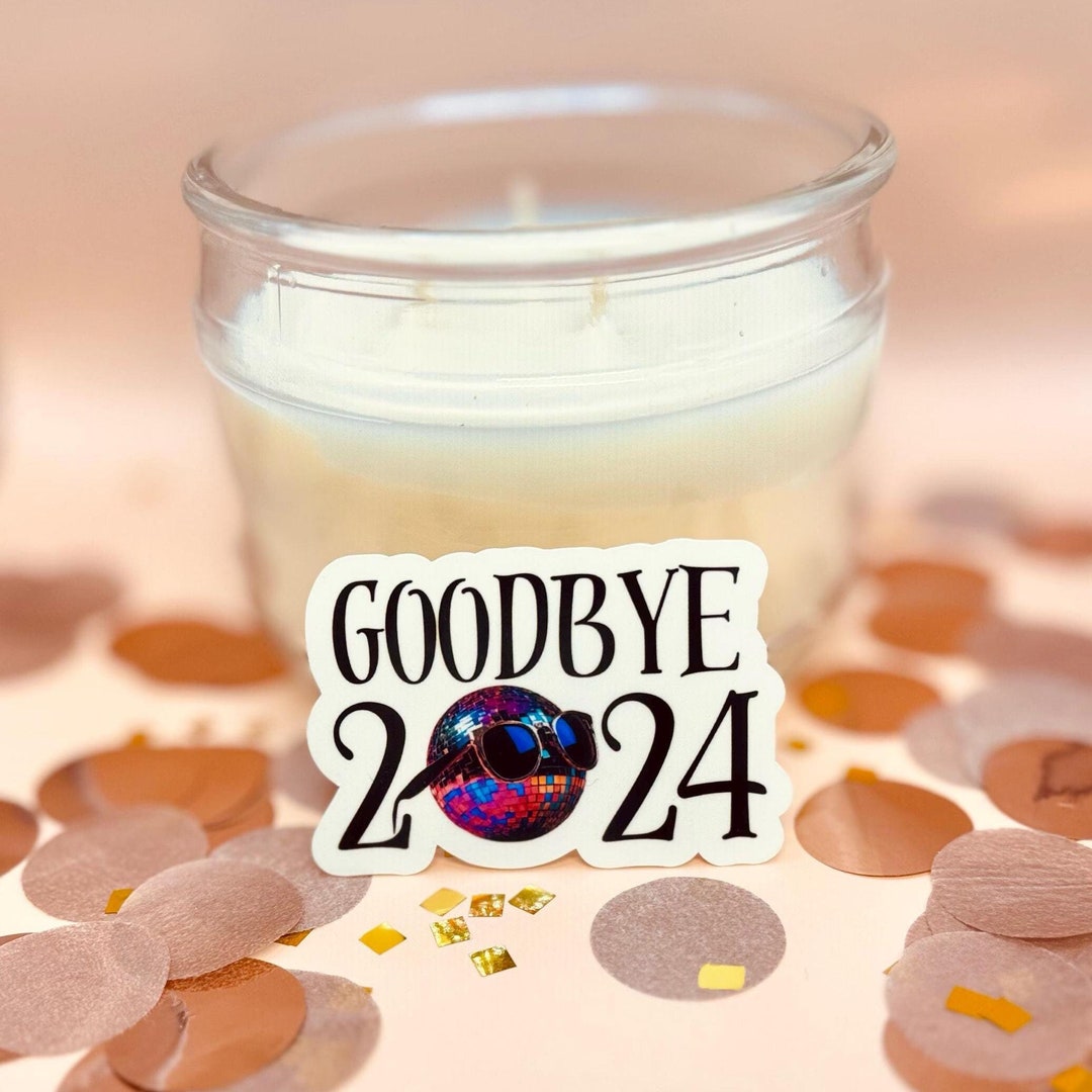 Goodbye 2024 Disco Ball Sticker New Year Gift Perfect for Planners ...