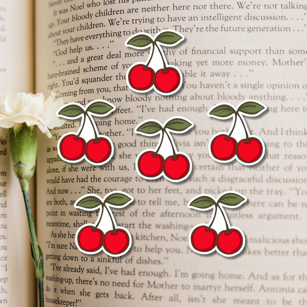 Cherry Gap Filler Sticker Packs for Ebook Reader Cases, Bookish ...
