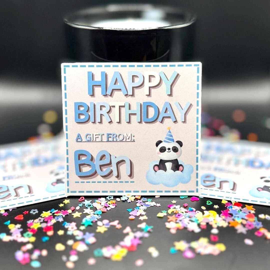 Personalized Labels, Boy Happy Birthday Sticker Packs, Custom Name Tags ...