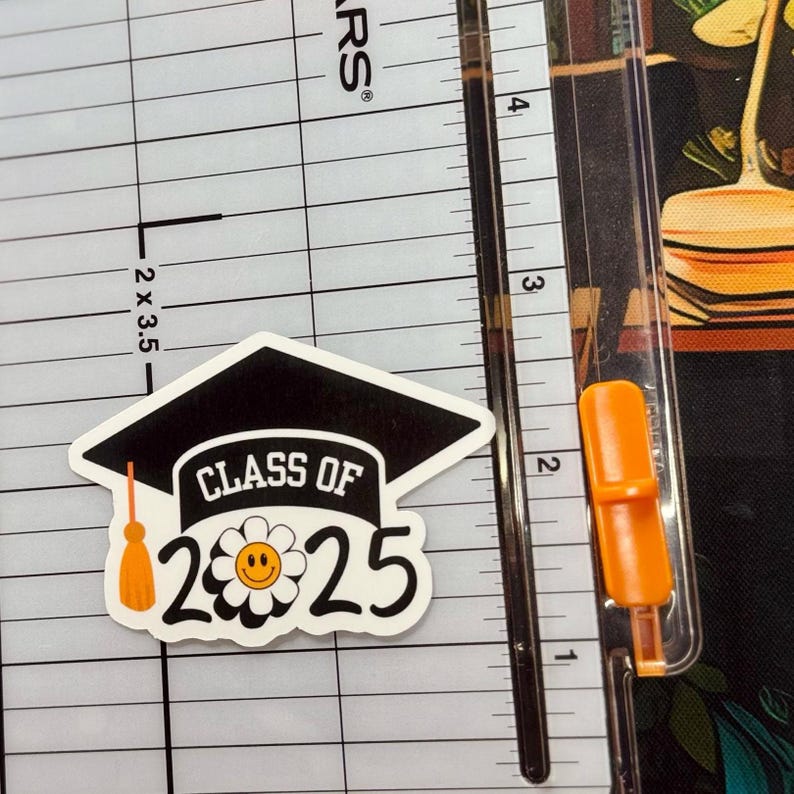 Class of 2025 Graduation Sticker, Floral Design, Waterproof - Etsy