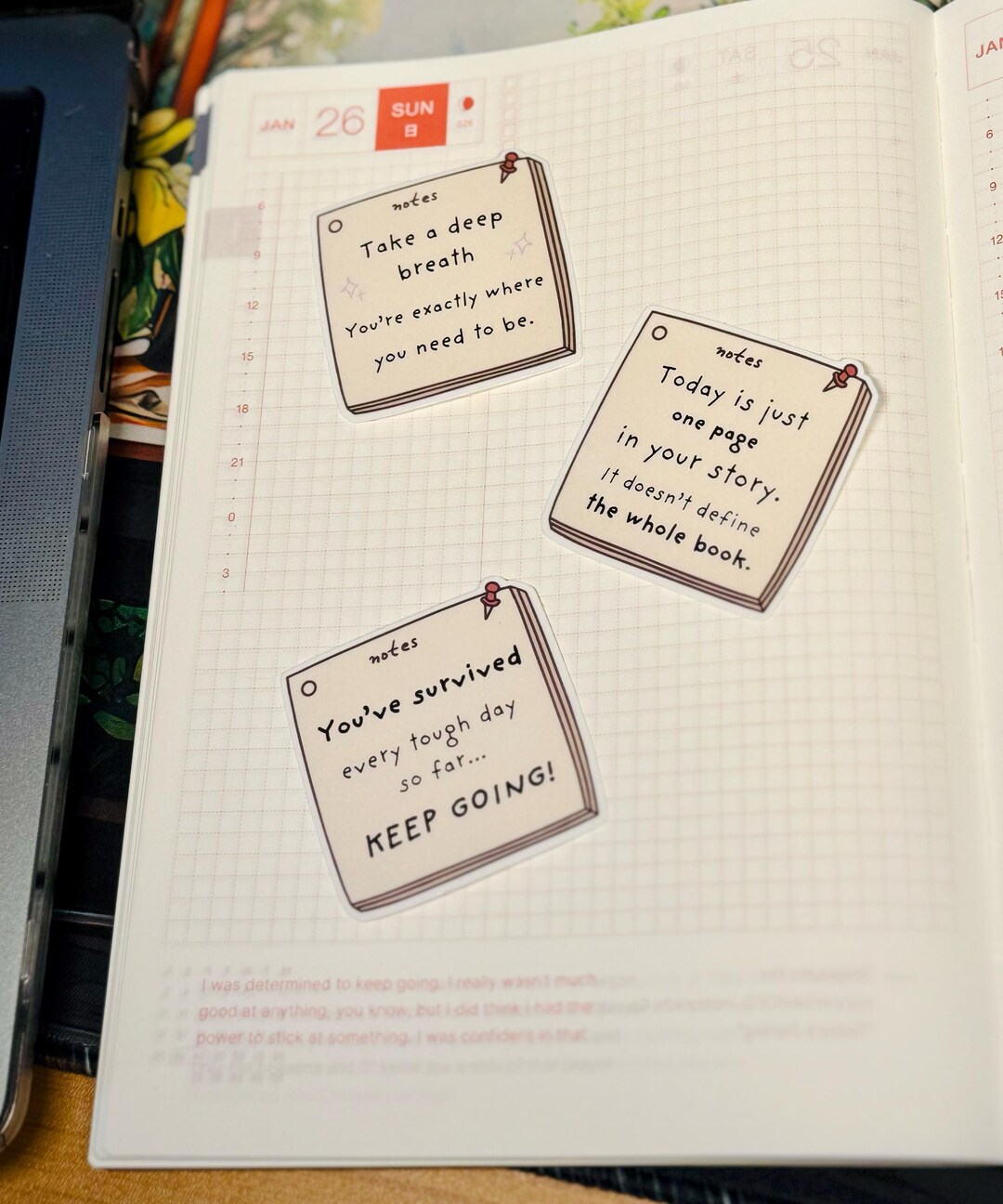 Mental Health Sticky Note Stickers, Reminder Stickers, Positive ...