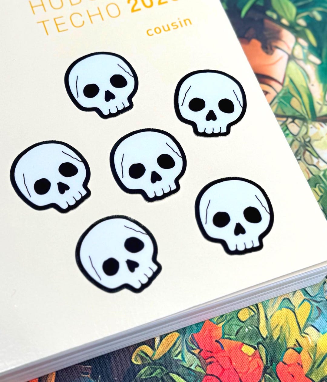 Mini Skull Gap Filler Sticker Pack, Spooky Season Horror Decor, Goth ...