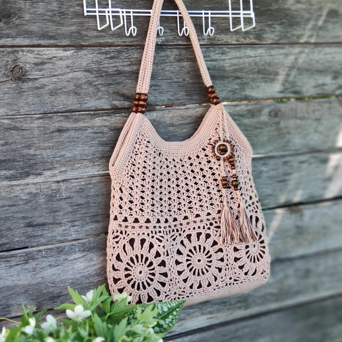 Crochet Bag Pattern Handmade Boho Purse Tutorial Summer Tote PDF ...