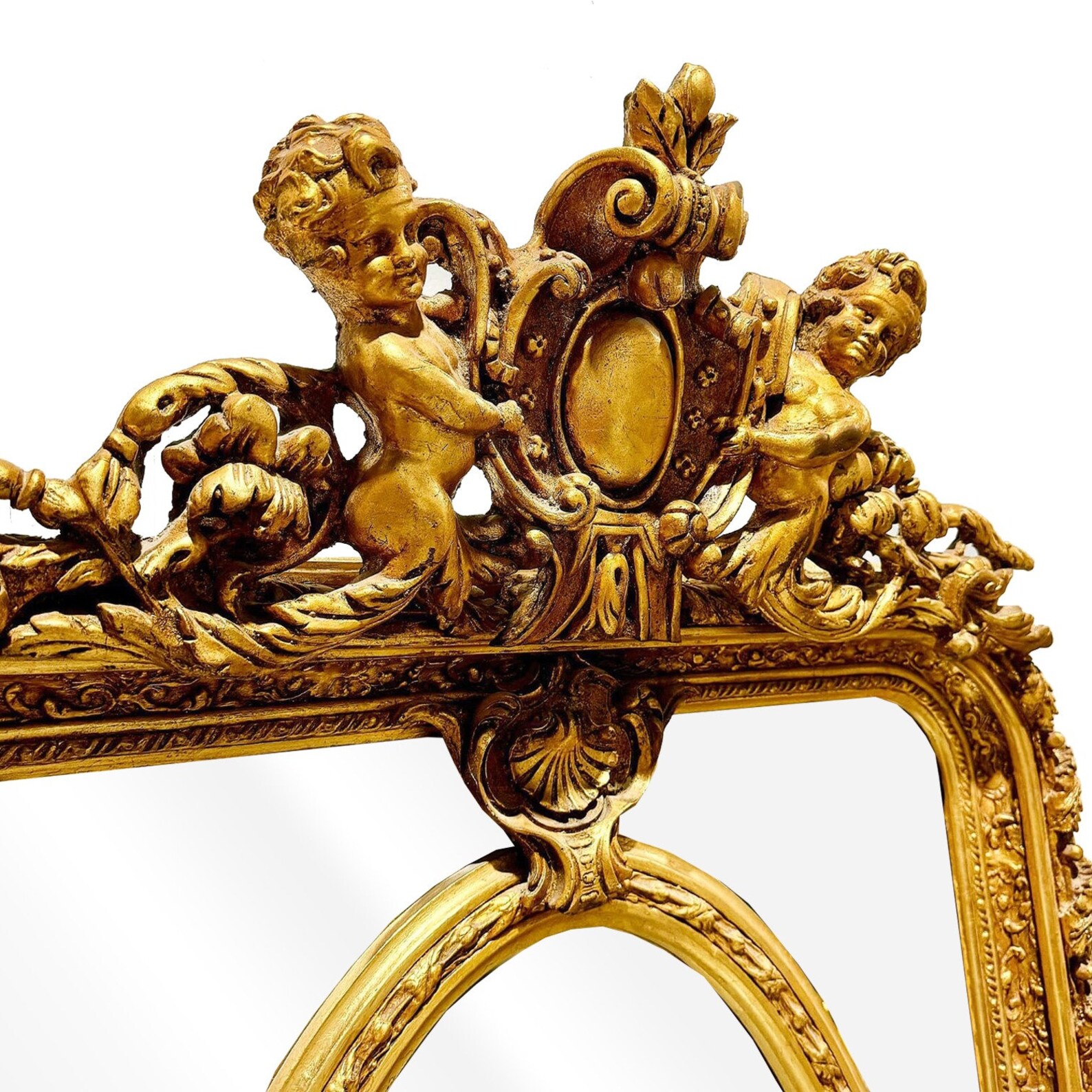 French Mirror Floor Wall Gold Mirror Mirror only One Available Gold ...