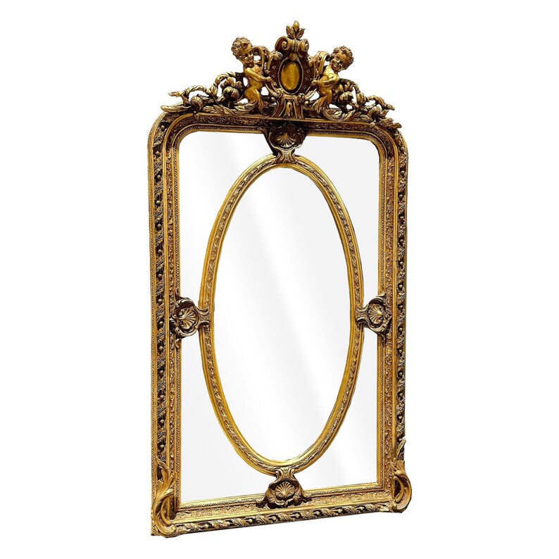 French Mirror Floor Wall Gold Mirror Mirror only One Available Gold ...