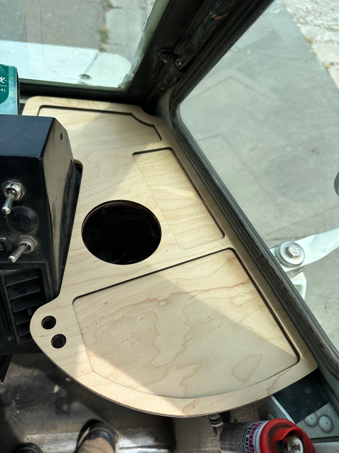 Wood LLV Tray: Post Office Mail Carrier Cup Holder & Organizer ...