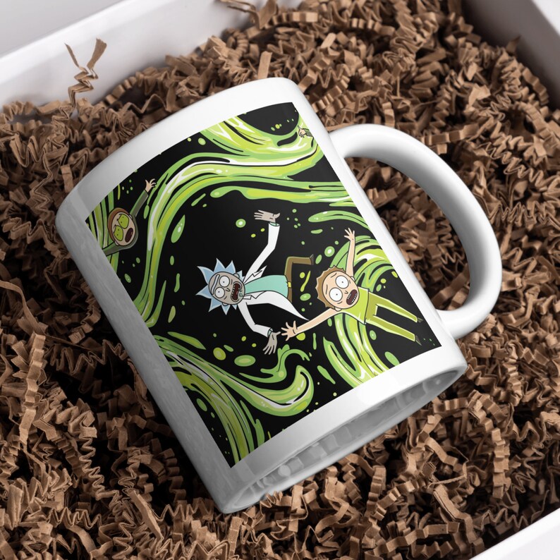 Rick and Morty PNG Digital Papers Seamless Pattern Pickle Kartoongift ...