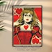 Queen of Hearts Playing Card Pop up Art, Funky Wall Art, Playing Cards ...