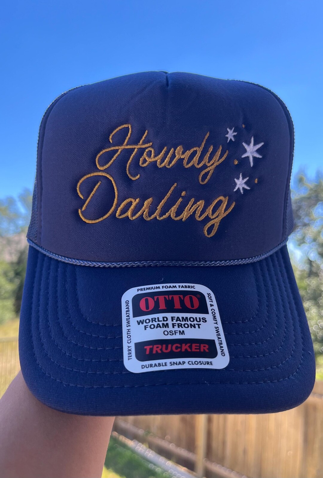 Howdy Darling Foam Trucker Cap for Women Trendy Western Style Hat Retro ...