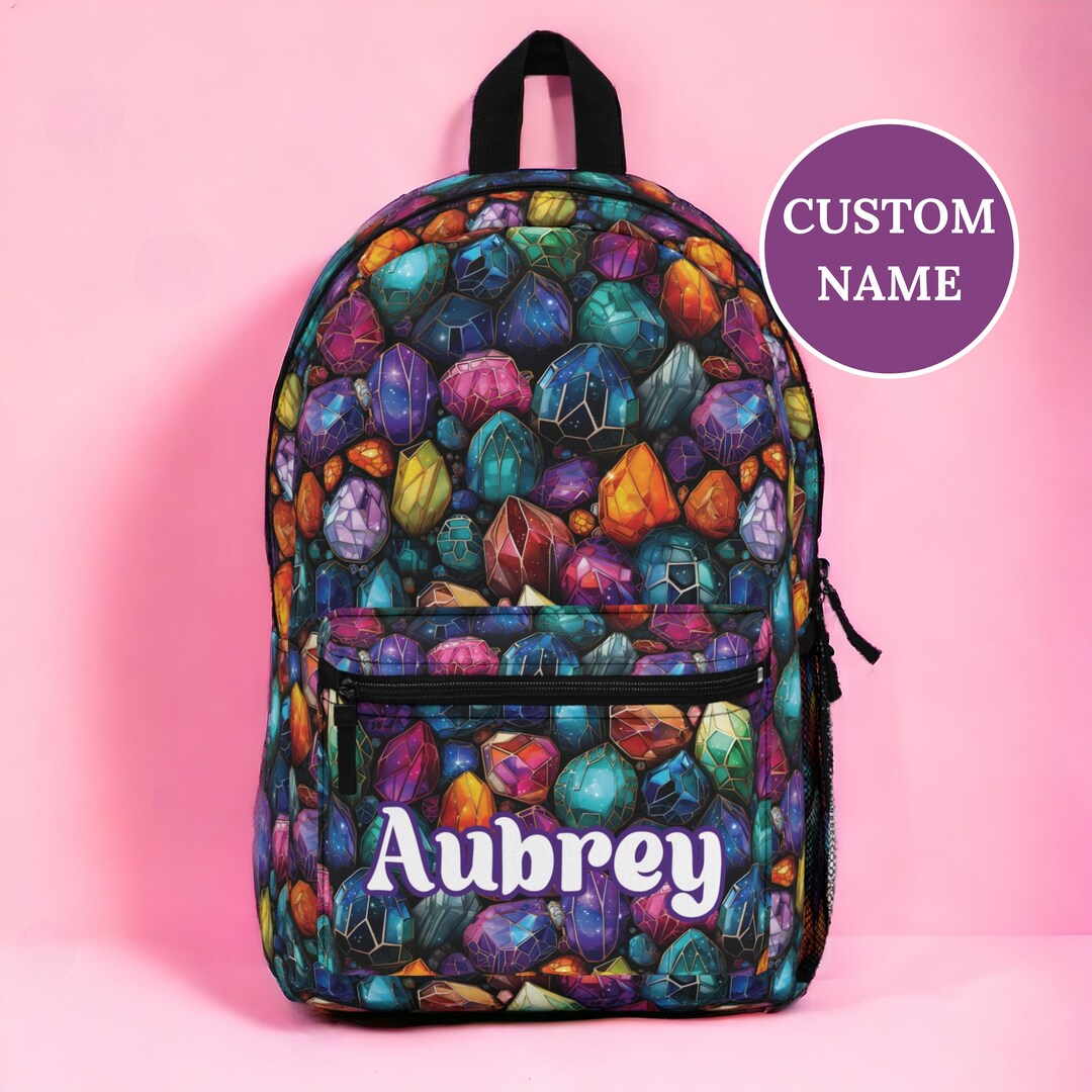 Custom Name School Backpack for Girl Birthday Gift Idea Personalized ...