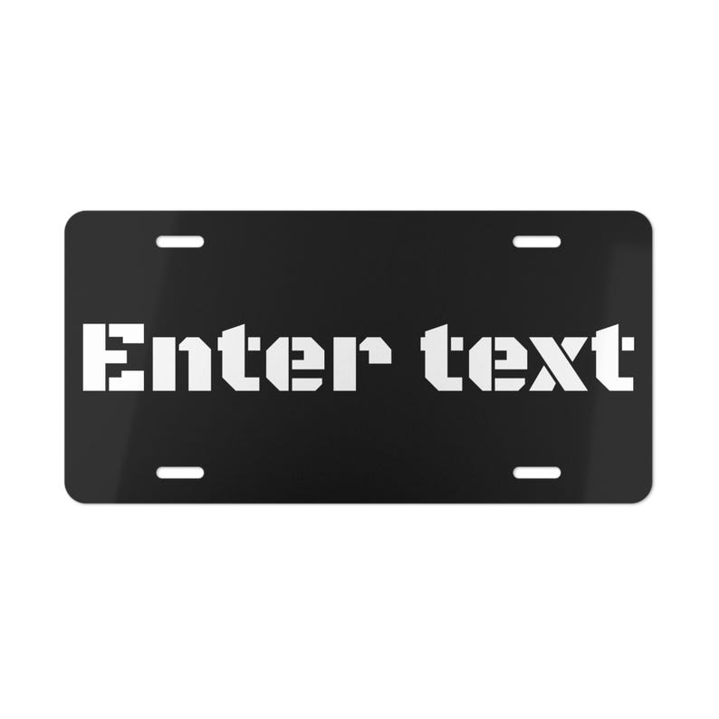 Custom Vanity Plate - Personalized Aluminum License Plate for Cars and ...