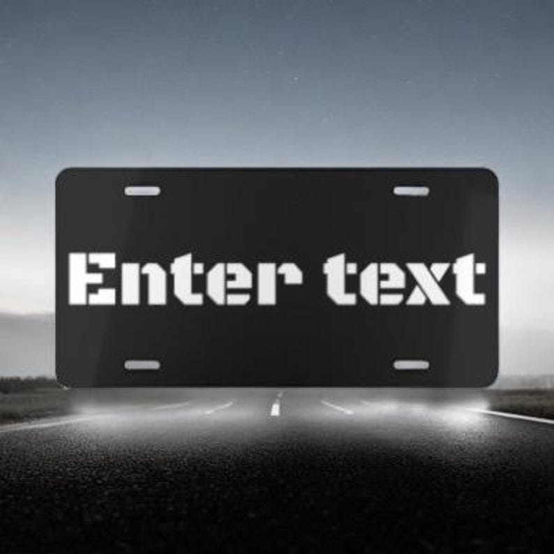 Custom Vanity Plate - Personalized Aluminum License Plate for Cars and ...