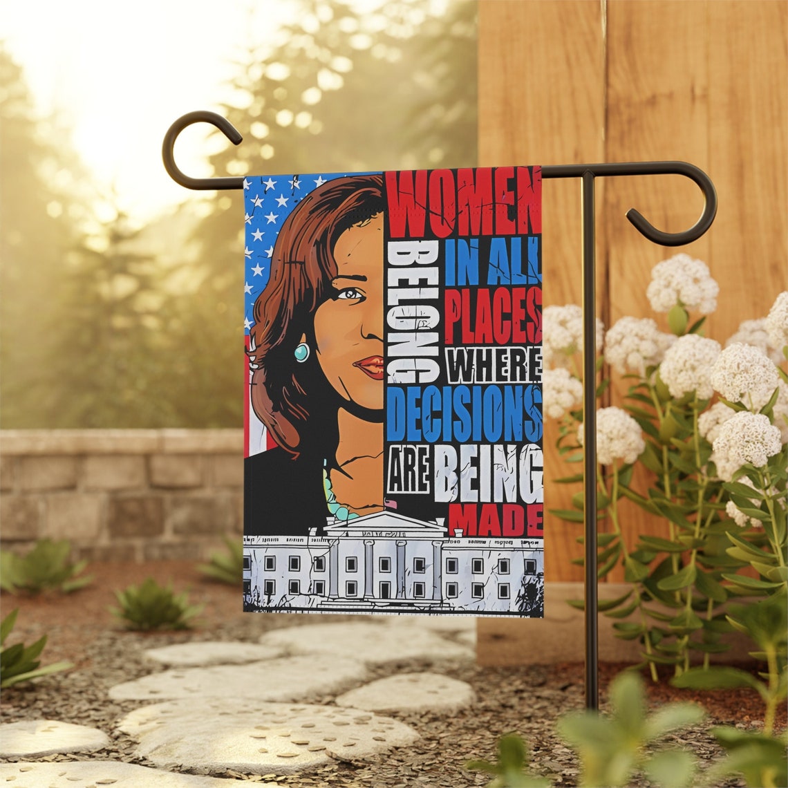 Kamala Harris Women Belong Garden Walkway House Banner, Kamala Flag ...