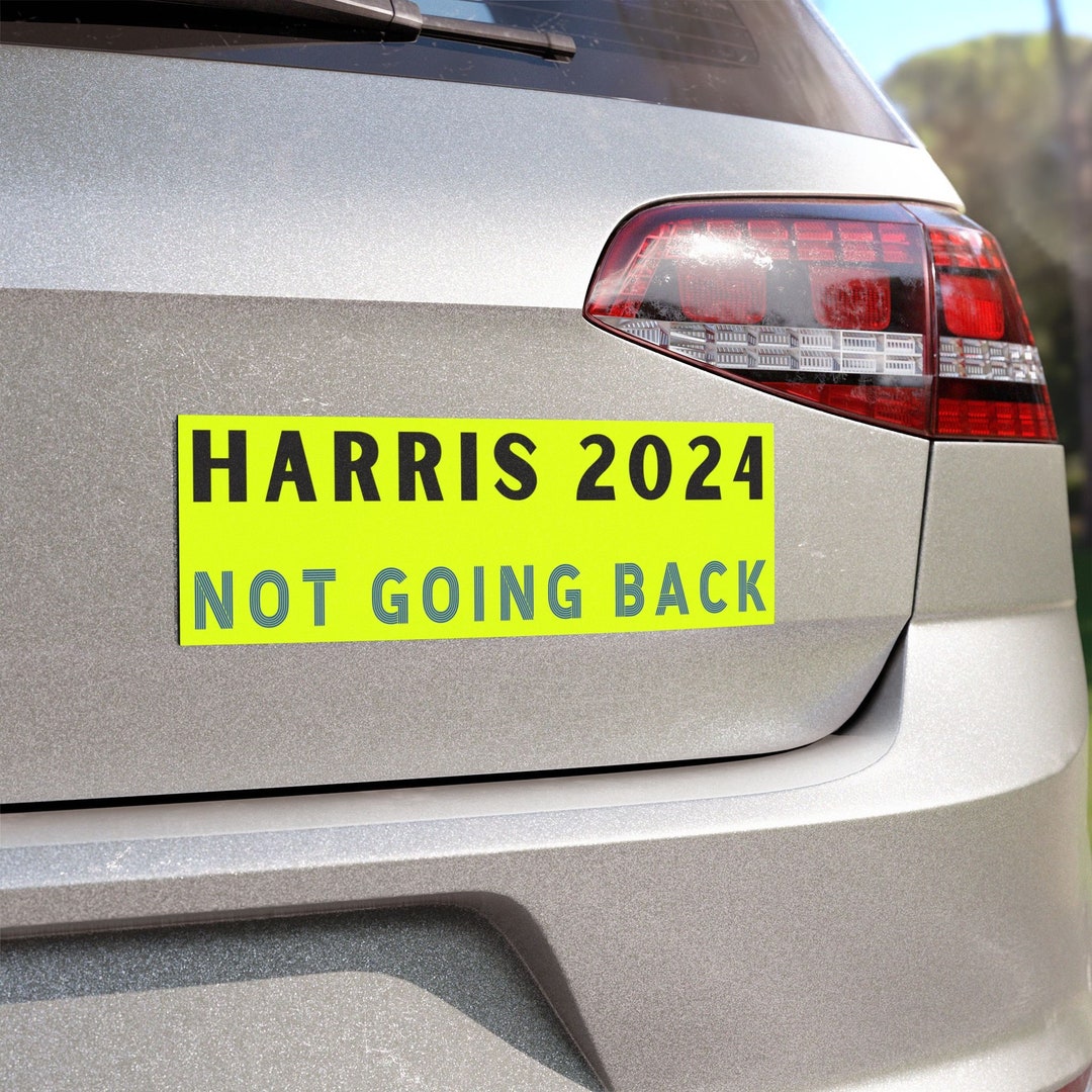 Kamala Harris 2024 Not Going Back Car Magnet, Harris 2024, Kamala 2024 ...