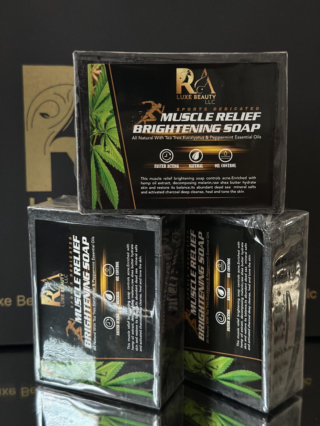 Charcoal Soap/ Muscle Relief - Etsy
